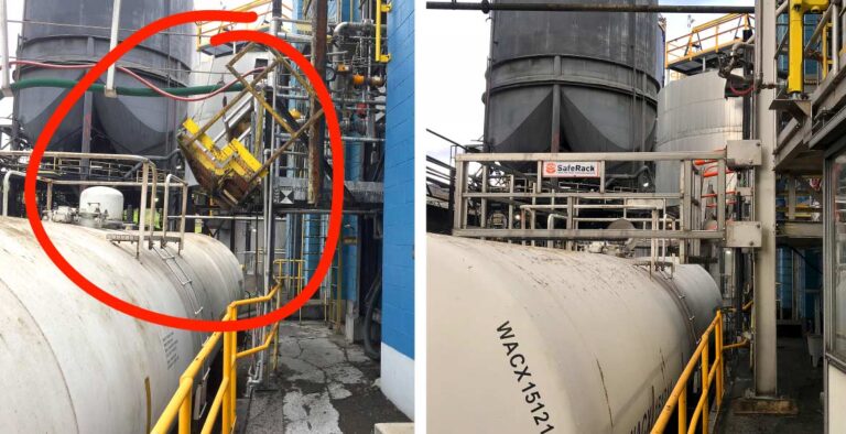 Bulk Chemical Loading Solution in a Constrained Work Area - SafeRack