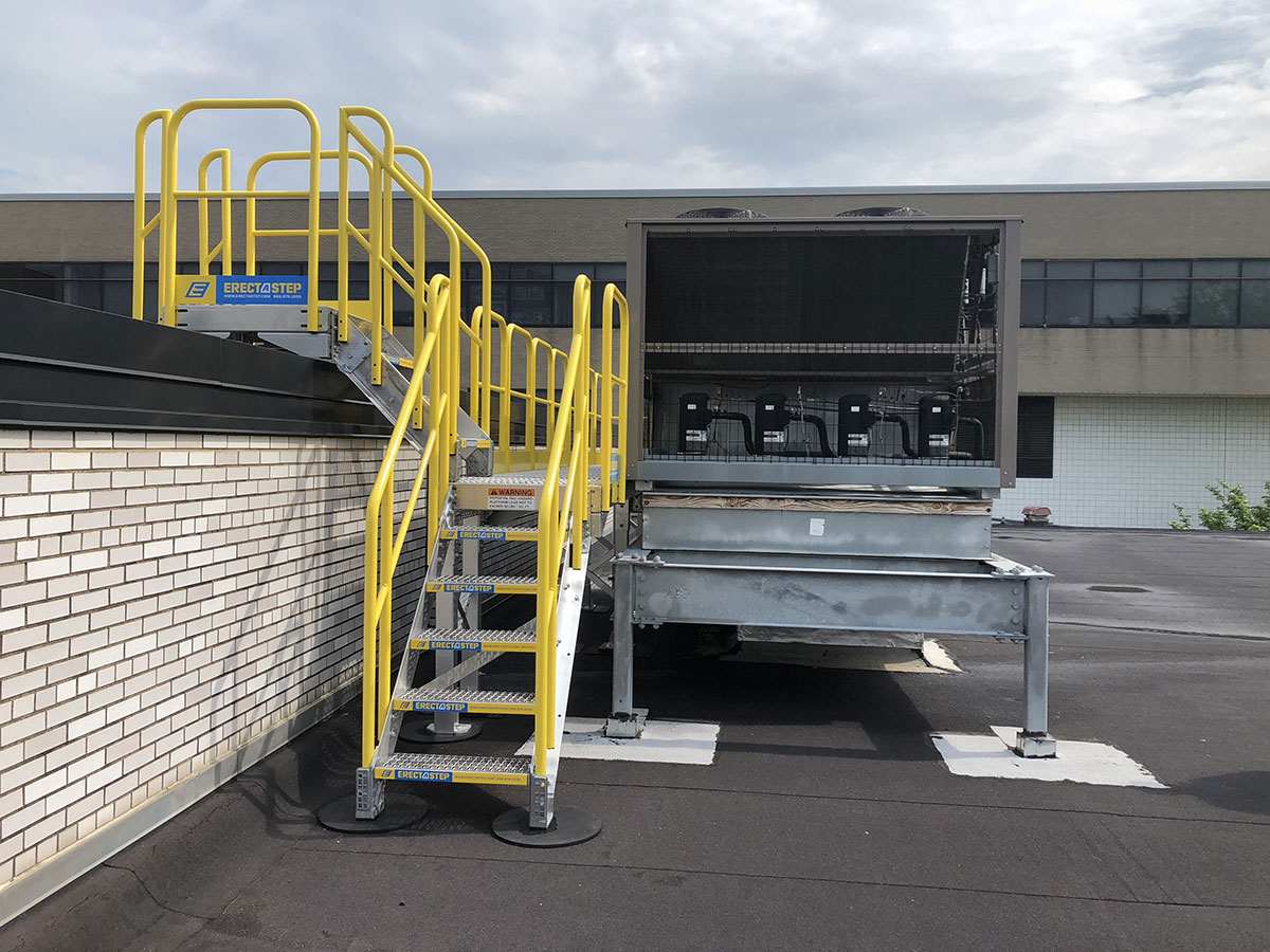 SafeRack - Solves Complex Access Stairs for Air Handlers & HVAC units